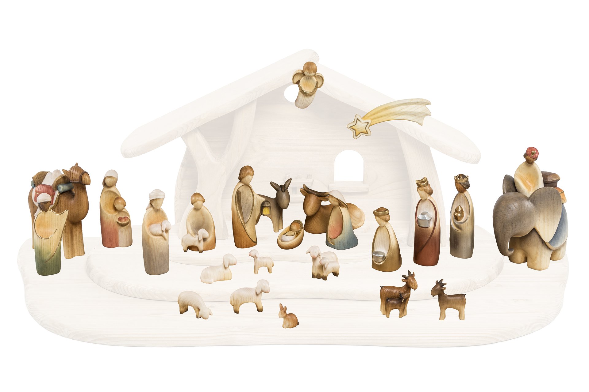 Krippenfiguren Set aus Holz » Jetzt bestellen