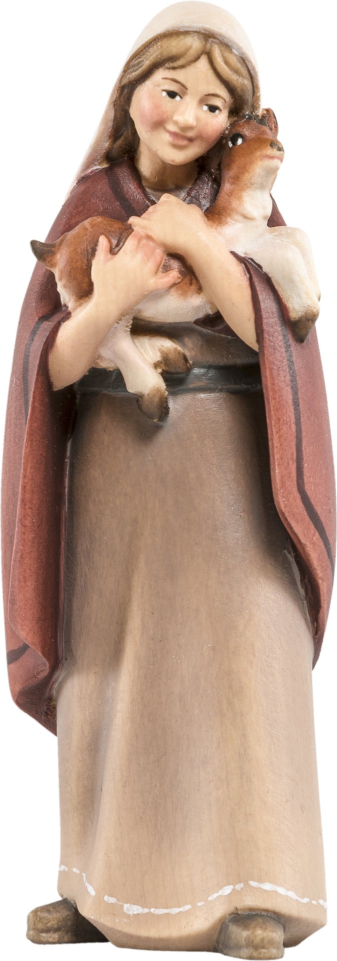 Ziegenhirtin - Lignoma-Krippe Alpenländisch