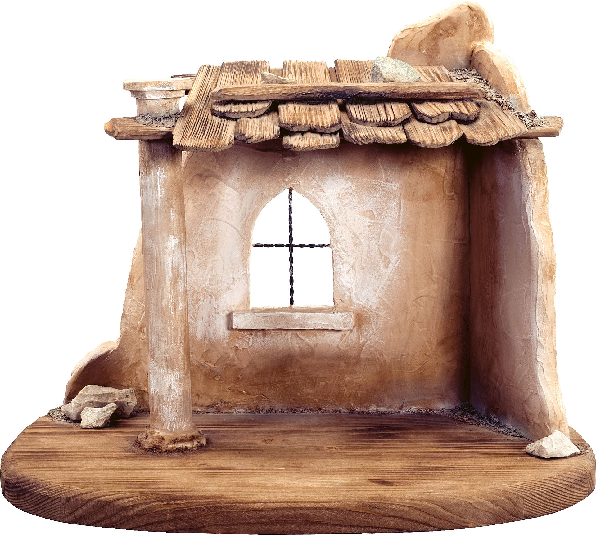 Krippenstall orientalisch aus Fichtenholz für Ihre Krippe
