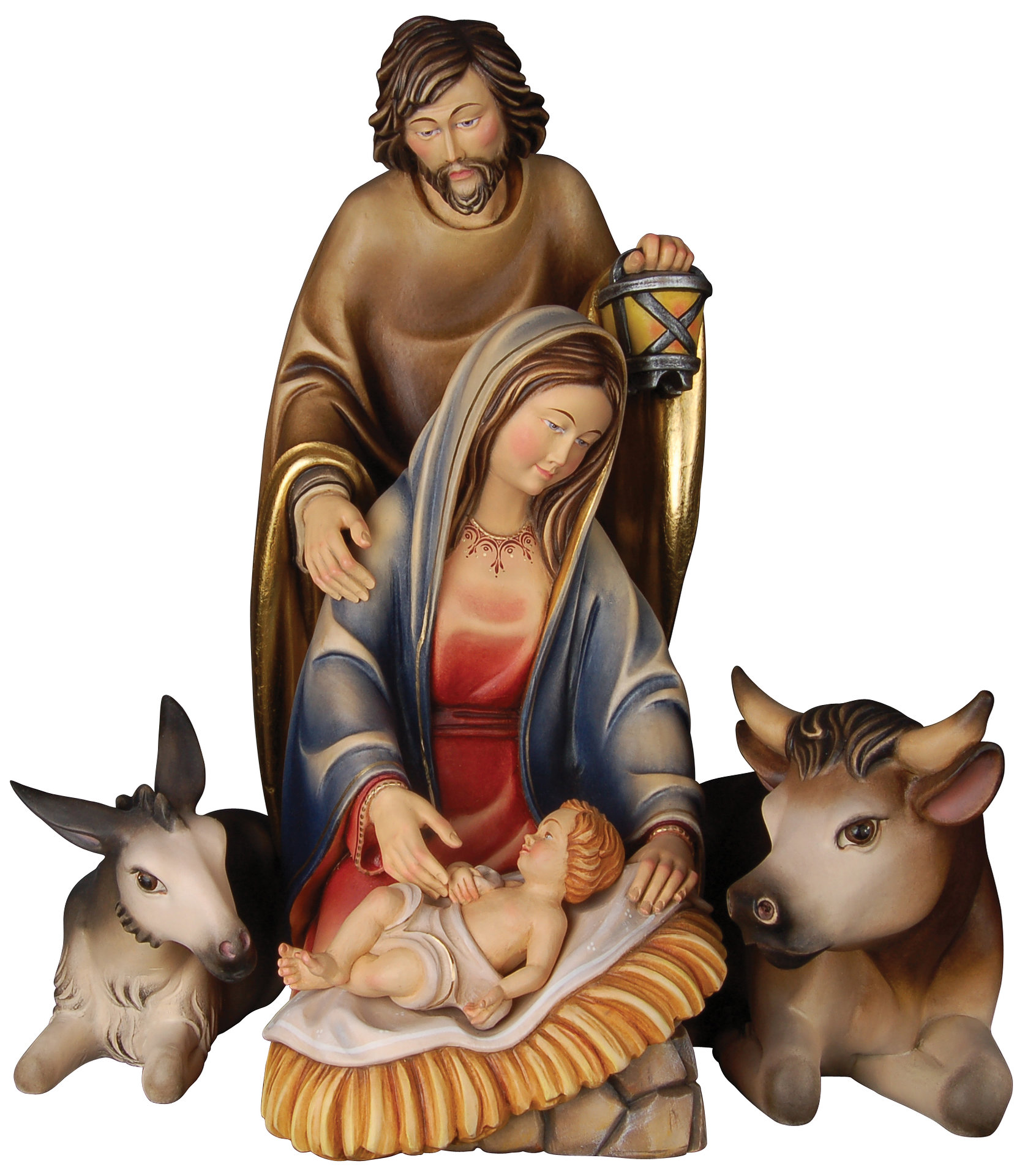 Heilige Familie mit Ochs und Esel Heilige Familie mit Ochs und Esel