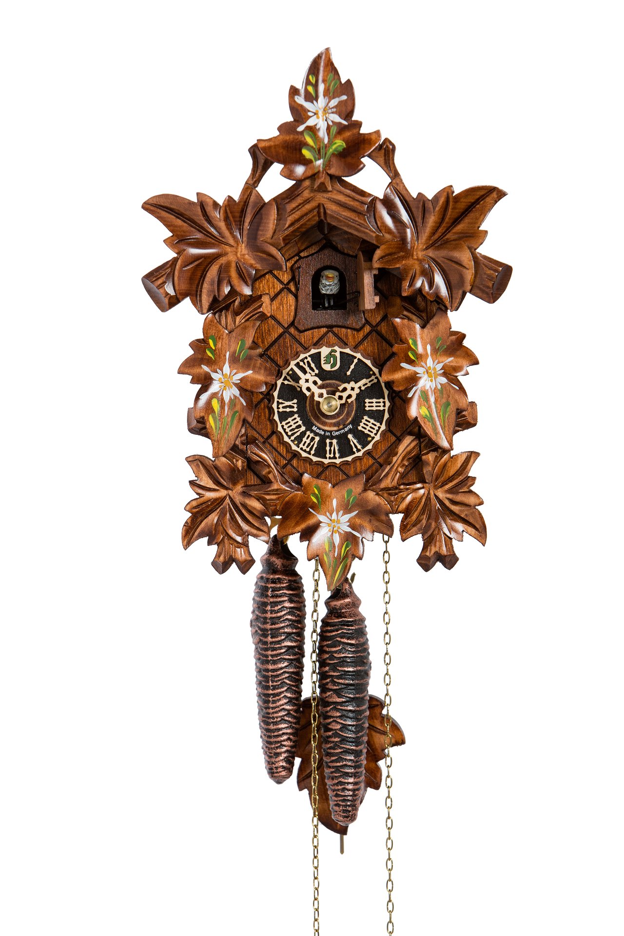 Cuckoo clock: Iris flower